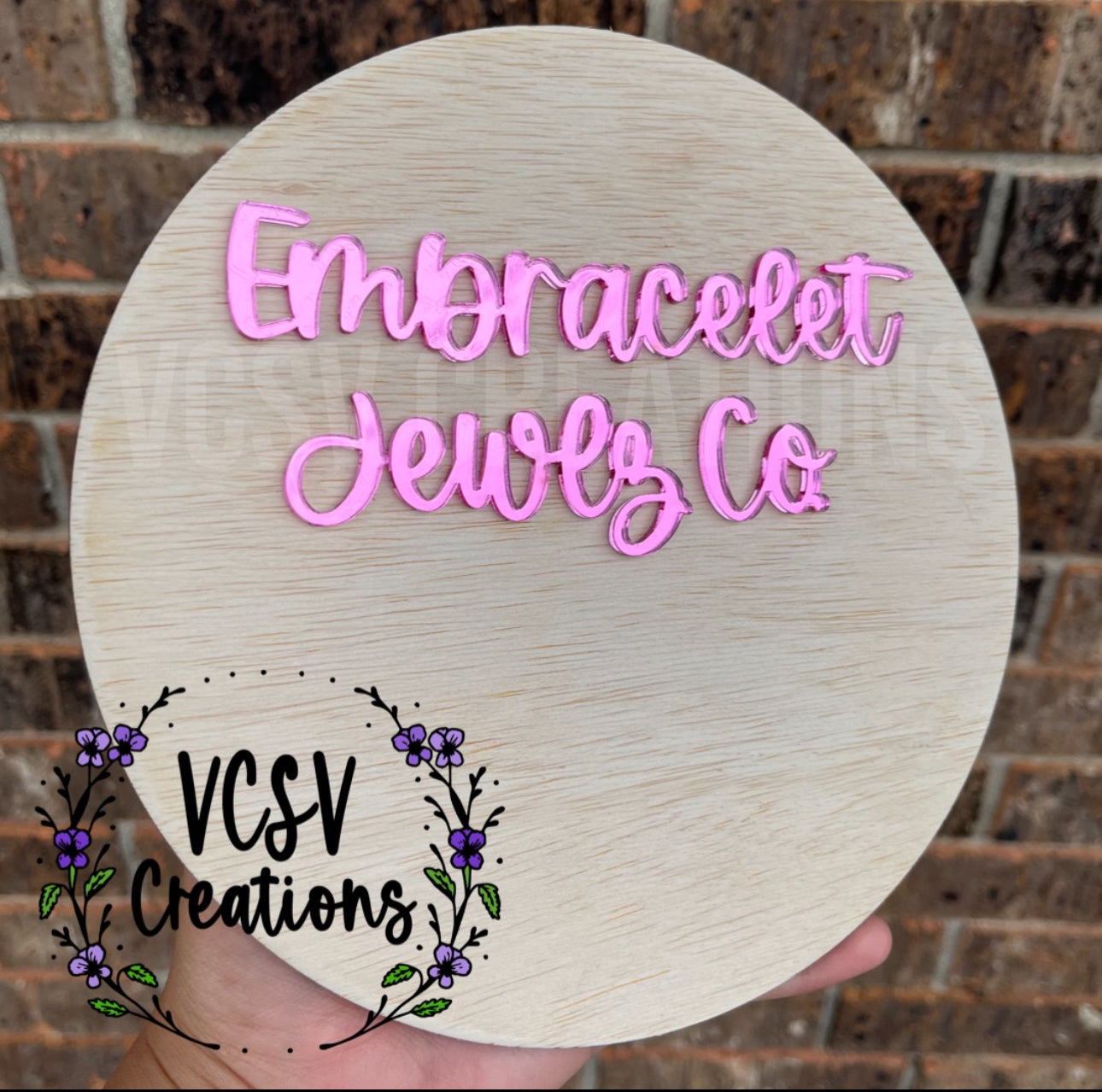 Wooden Round Watermark – VCSV CREATIONS
